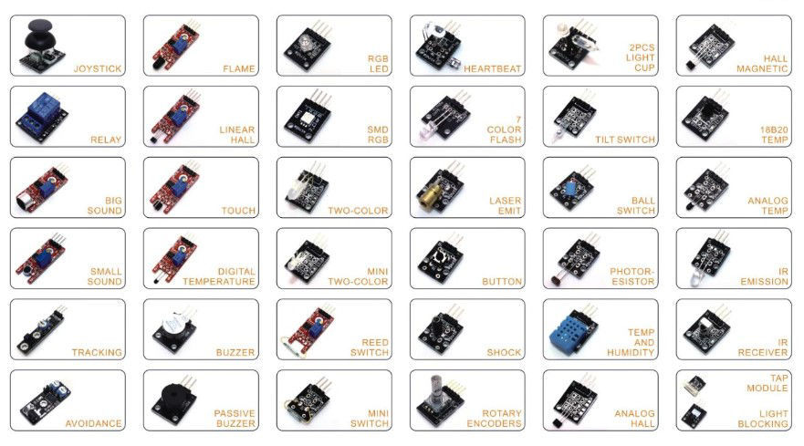 Arduino Komplet Senzora 37 u 1. Mehatron.rs - Komponente za CNC i ...